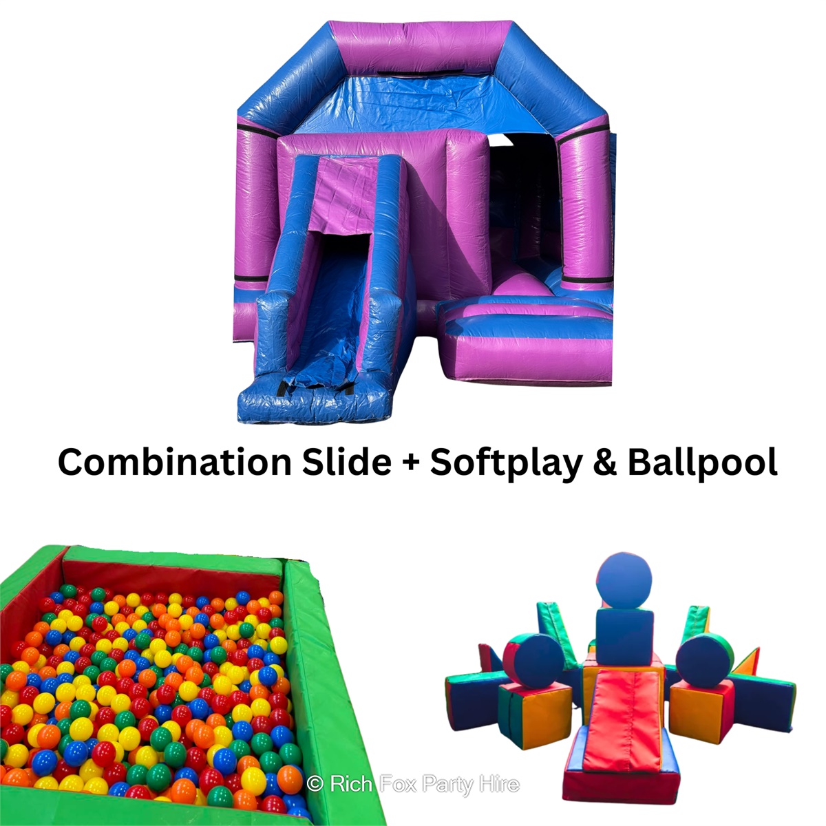 Combination Slide & Soft Play Package - Bouncy Castle Hire, Photobooth ...