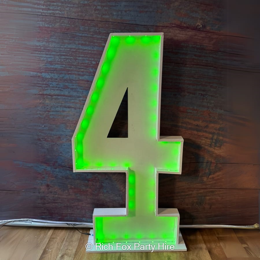 Light Up Numbers - Bouncy Castle Hire, Photobooth Hire, Party Equipment ...