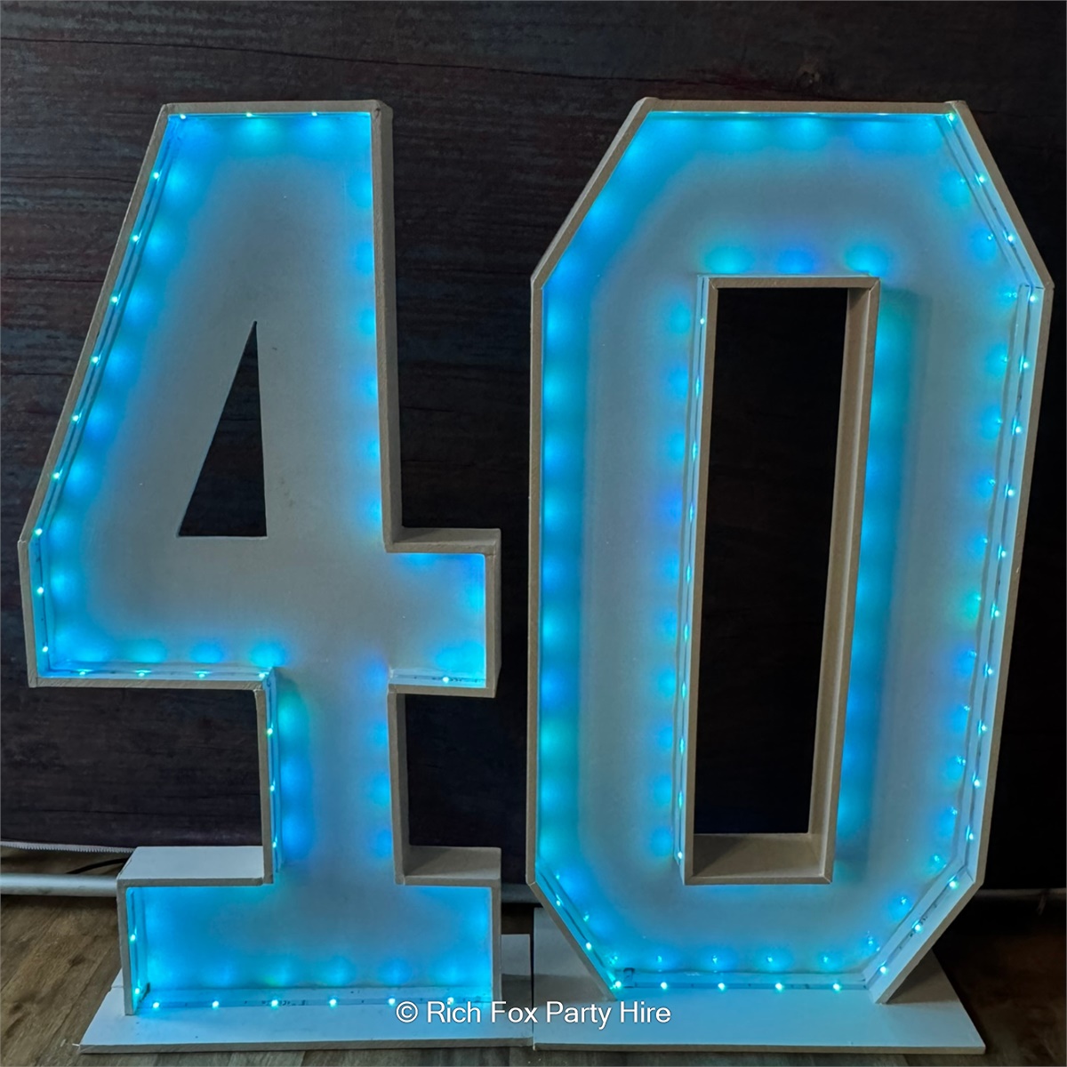 Light Up Number 40 - Bouncy Castle Hire, Photobooth Hire, Party ...
