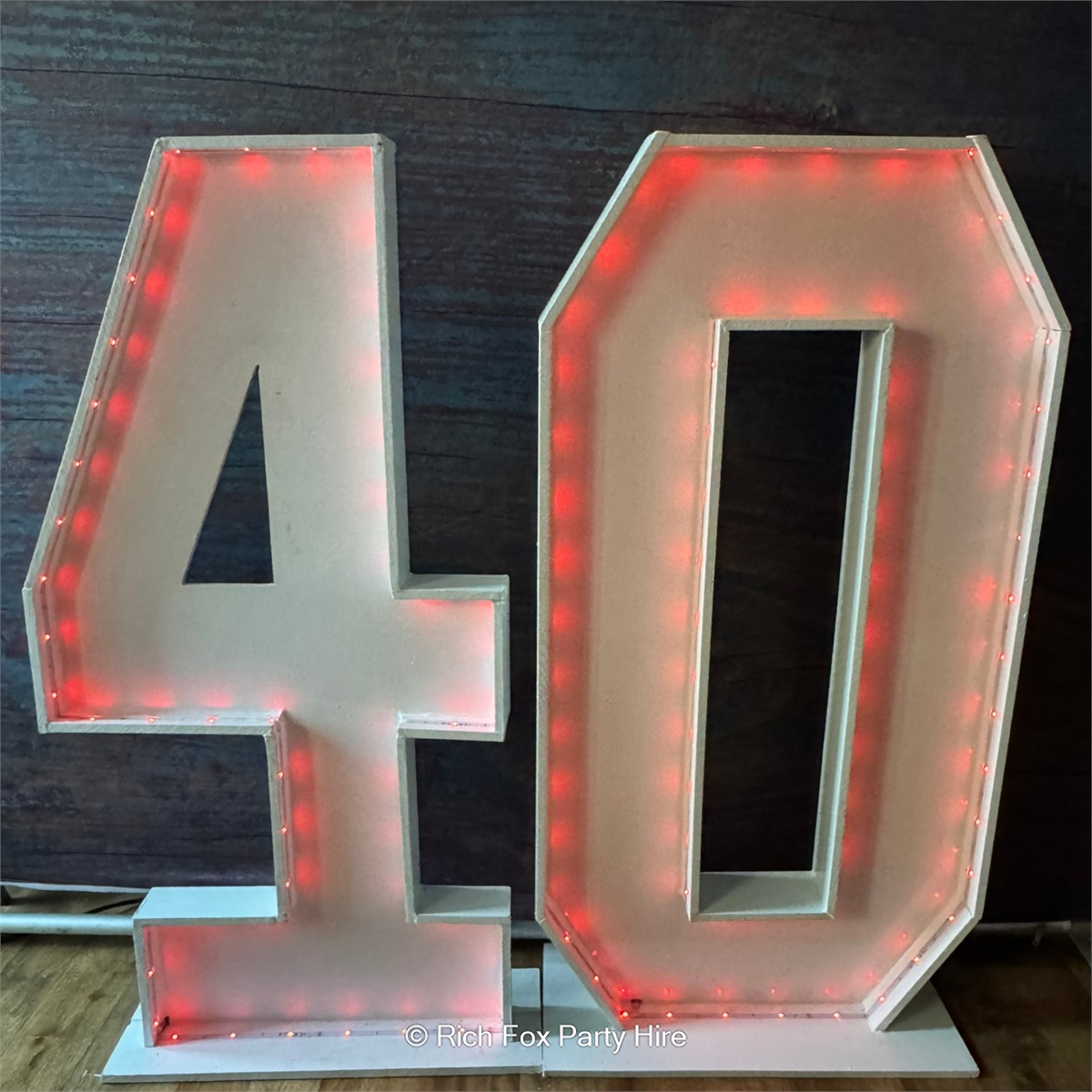 Light Up Number 40 Hire Bolton, Bury & Manchester