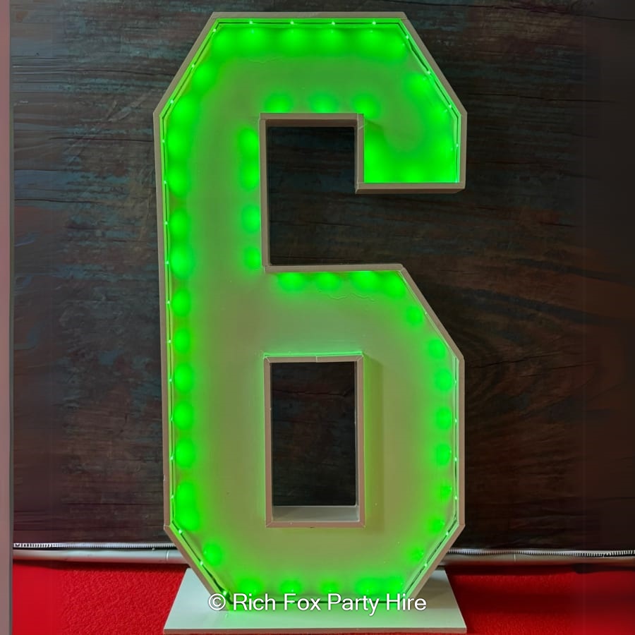 Light Up Numbers - Bouncy Castle Hire, Photobooth Hire, Party Equipment ...