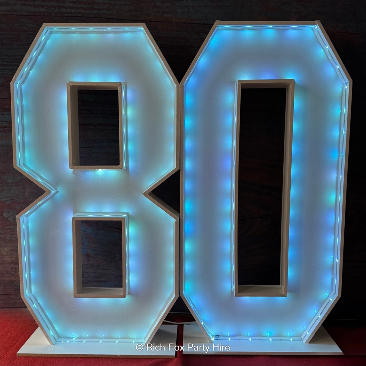 Light Up Number 80 Hire Bolton, Bury & Manchester