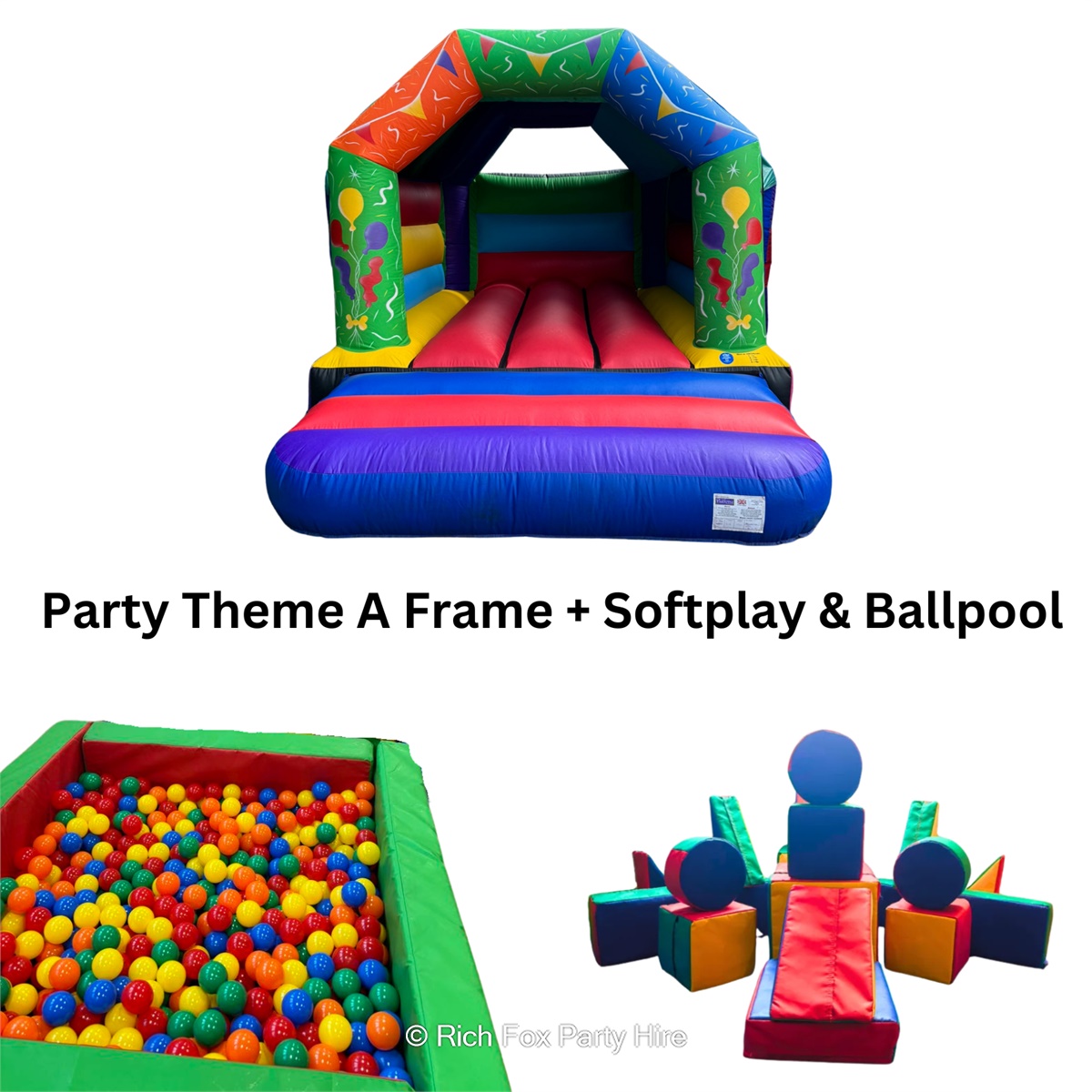 Party Theme A Frame & Soft Play Package - Bouncy Castle Hire ...
